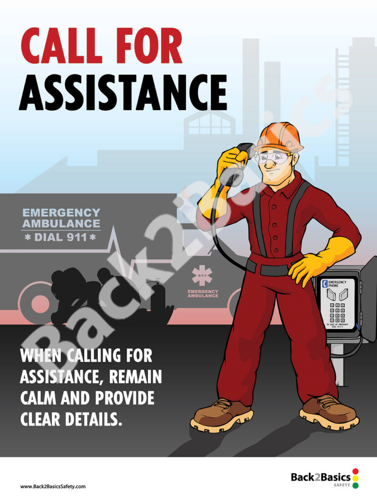 Call For Assistance Poster – Back 2 Basics Safety