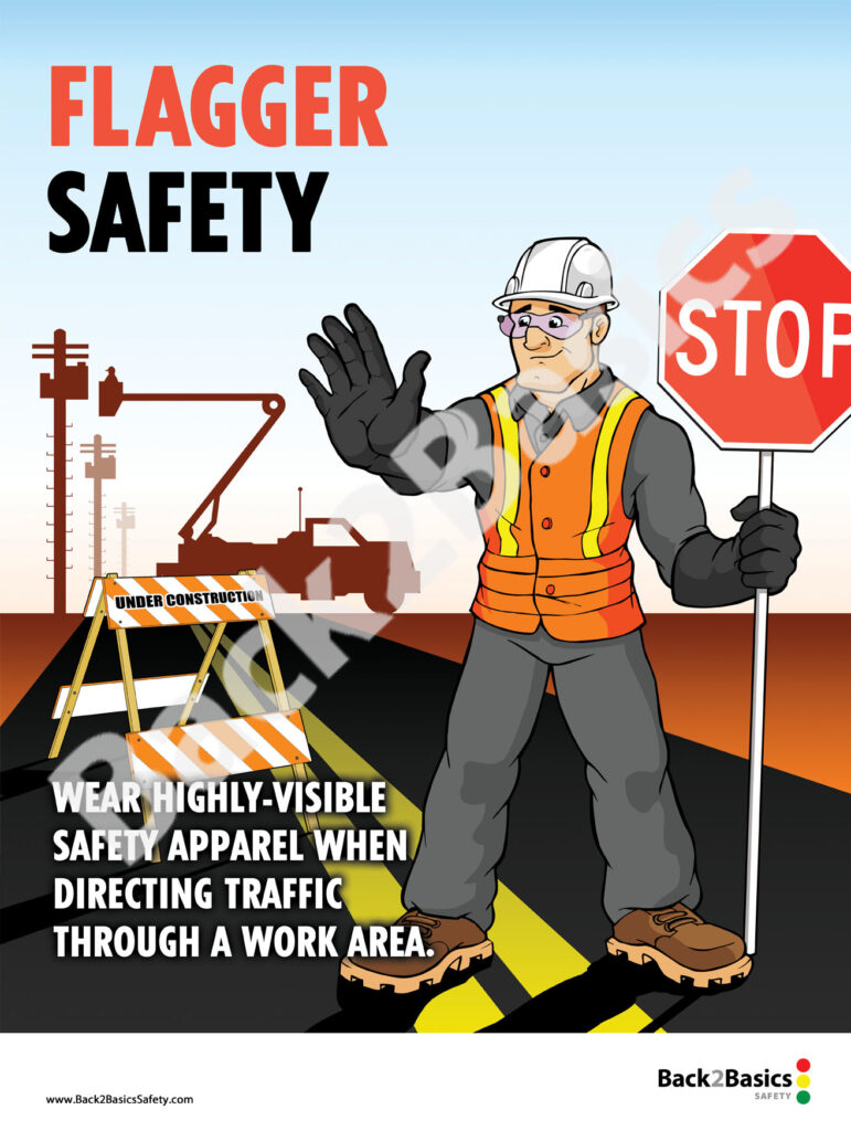 Flagger Safety Poster – Back 2 Basics Safety