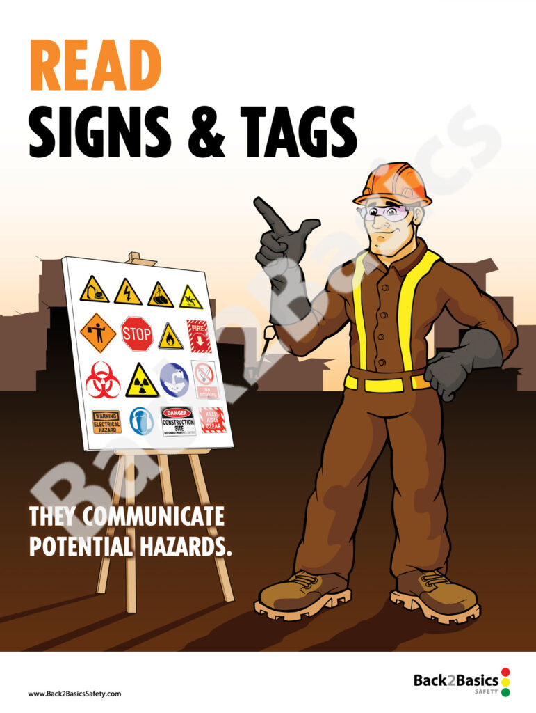 Signs & Tags Poster – Back 2 Basics Safety